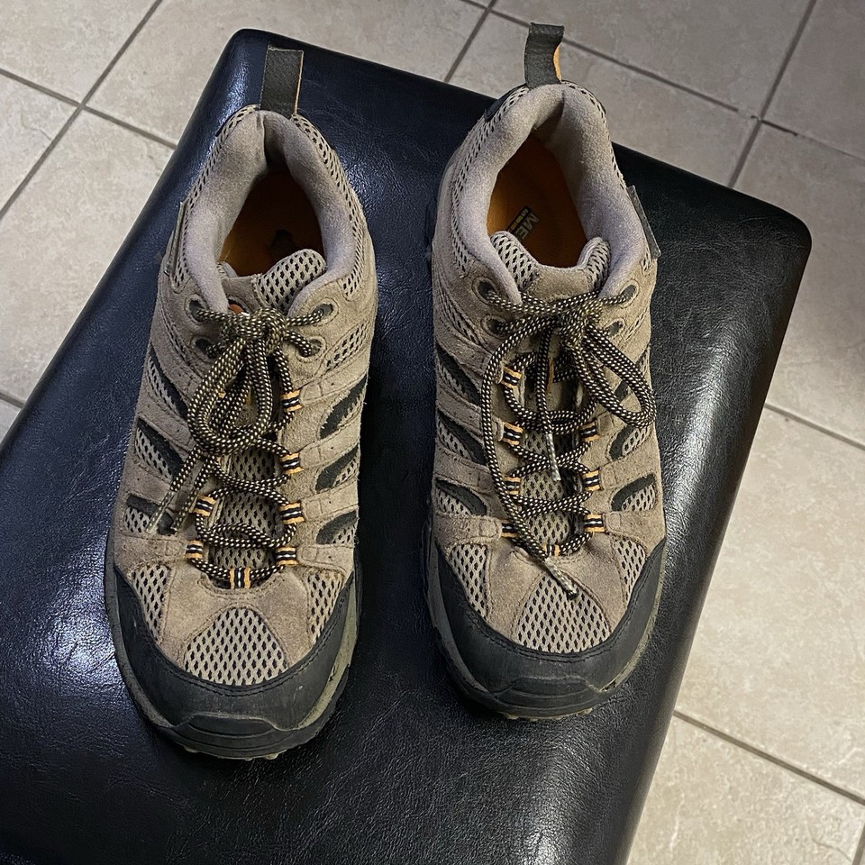 Merrell Walnut Men's Hiking Trail Walking Shoes Continuum Vibram Soles ...