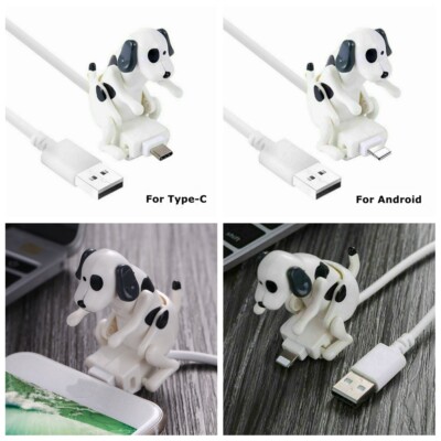 fit for Micro USB iPhone Type-C Fast Charger Funny Humping Dog Charging ...