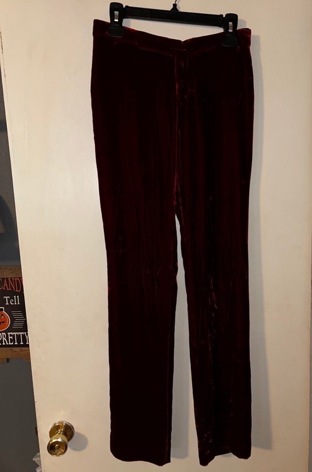 Women’s Ralph Lauren blue label velvet straight leg pants | eBay