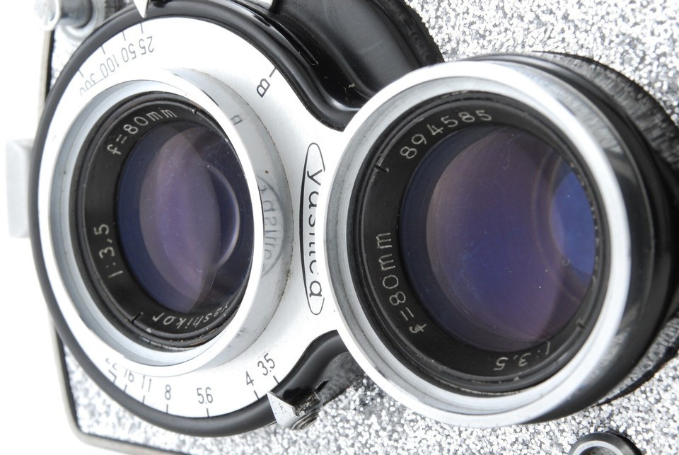 [MINT] YASHICA Yashicaflex Model AII TLR Film Camera Silver All works ...