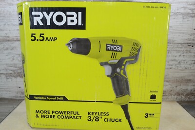 Ryobi D43K Variable Speed 3/8" Compact Drill/Driver Keyless Chuck w ...