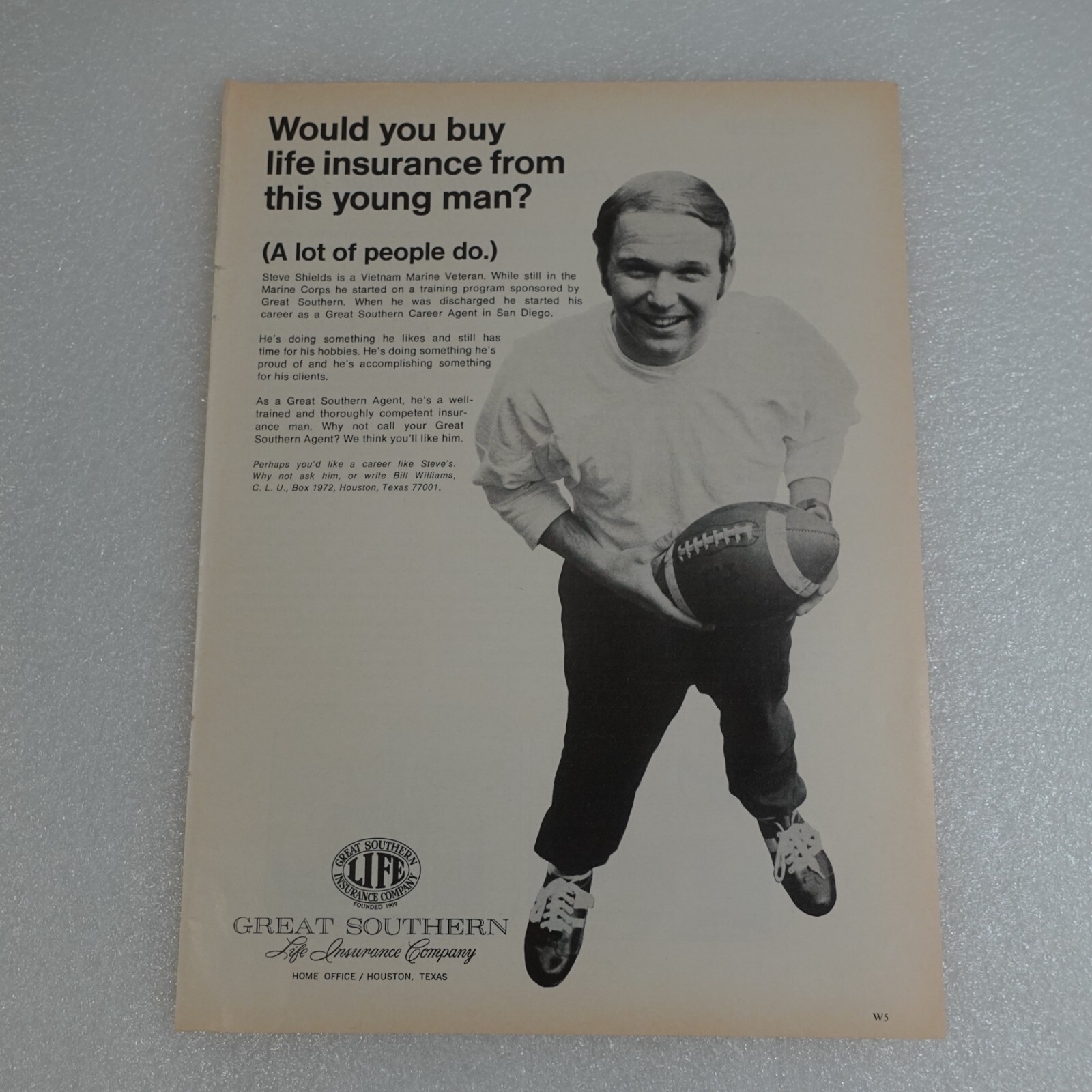 Vintage Print Ad Great Southern Life Insurance Company Sports ...