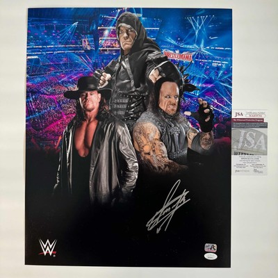 Autographed/Signed Mark William Calaway "The Undertaker" 16x20 WWE ...