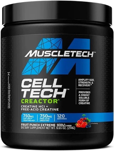 MuscleTech Cell Tech Creactor Creatine HCl Formula Post Workout Muscle ...