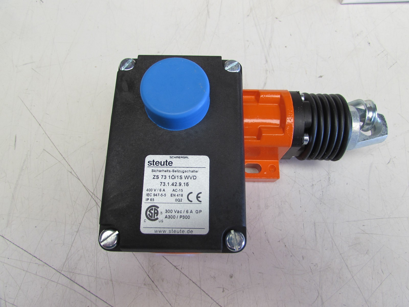 NEW! STEUTE EMERGENCY PULL WIRE SAFETY SWITCH PT#73142915 ,TYP#-ZS 73 ...