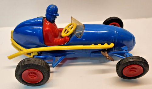 Vintage1940's Nosco 9" Plastic Wind-up Race Car. Nice Colorful Vintage ...