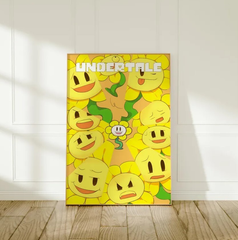 Undertale Game Poster, Frisk Character Art, Gaming Wall Art | eBay