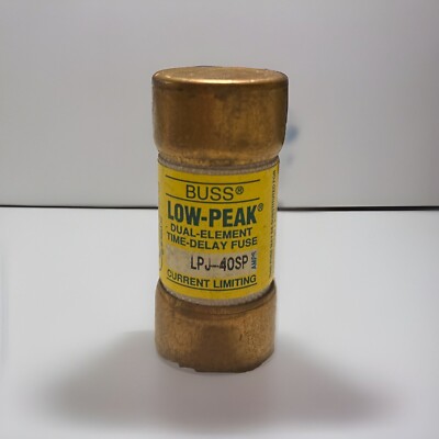 Eaton Bussmann Series LPJ Fuse 40A 600Vac Dual Class J Fuse LPJ-40SP ...