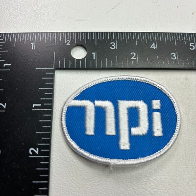 Vintage ? Unknown Letter Initials ? NPI ? White On Blue Patch ...