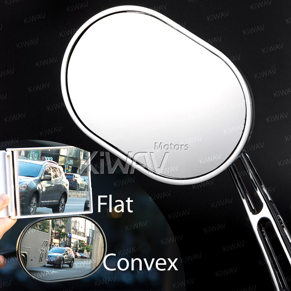 KiWAV Stark Rear View Mirrors Chrome M10 for Suzuki Bandit GS400 SV GS ...