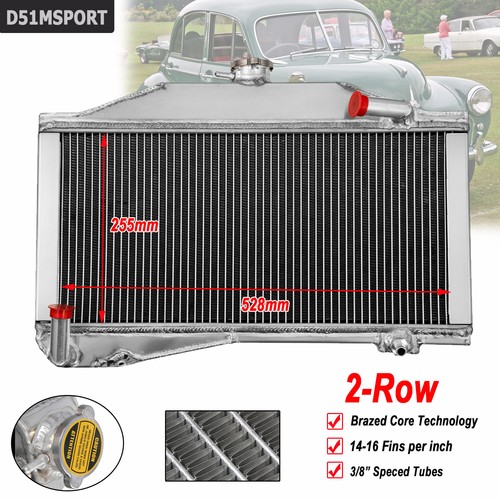 2 Row Aluminum Radiator For 1955-1971 MORRIS MINOR 1000 948/1098 MT | eBay