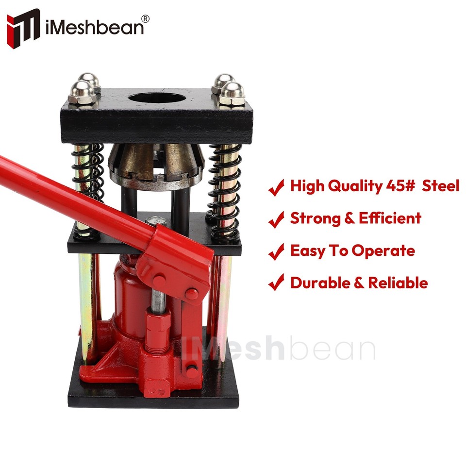 6 Teeth Benchtop Bottle Jack Hose Crimper Manual Hydraulic Hand Tool 13 ...
