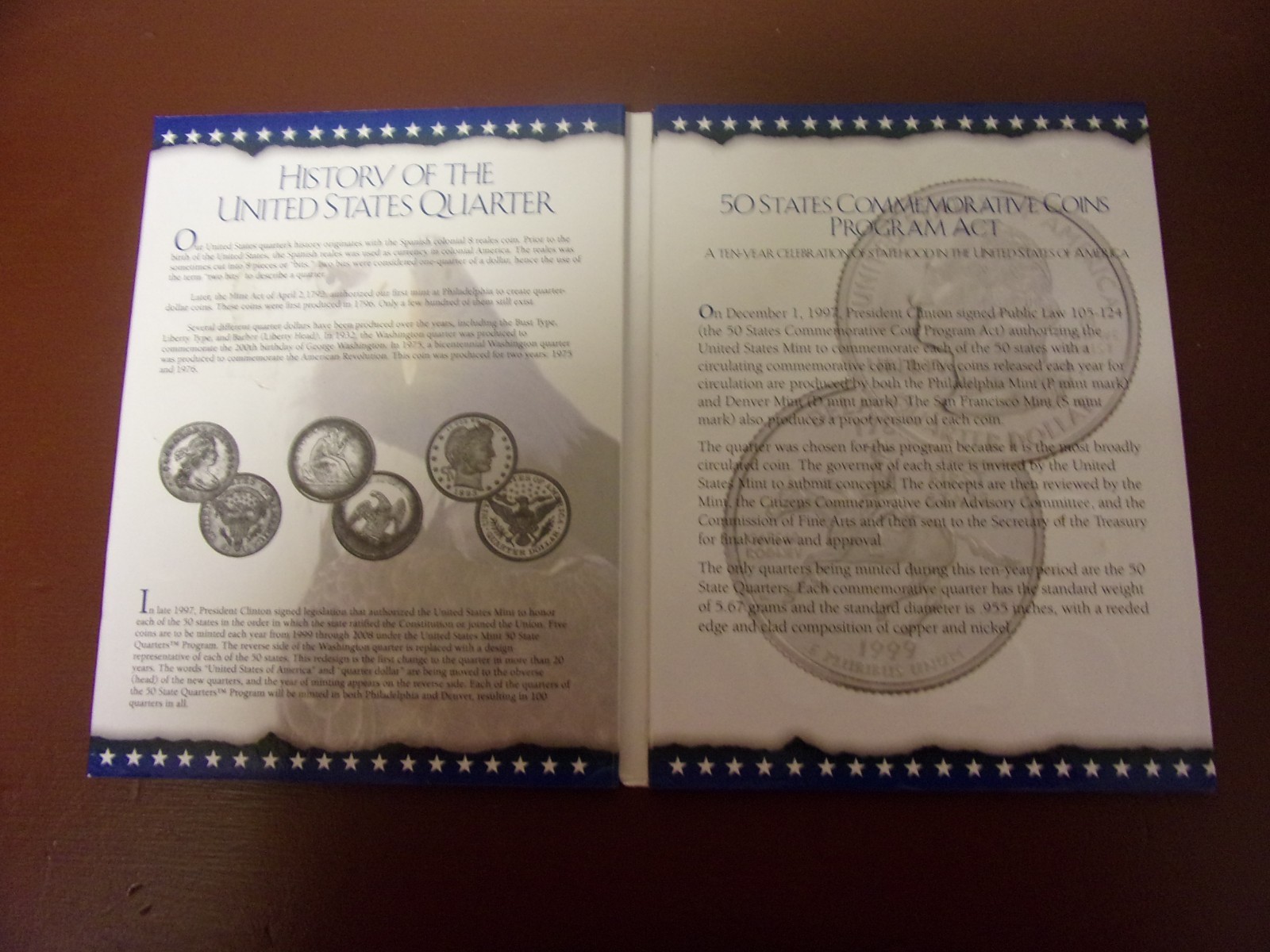 The Official US Mint 50 State Quarters Collectors Folder 1999-2008 with ...