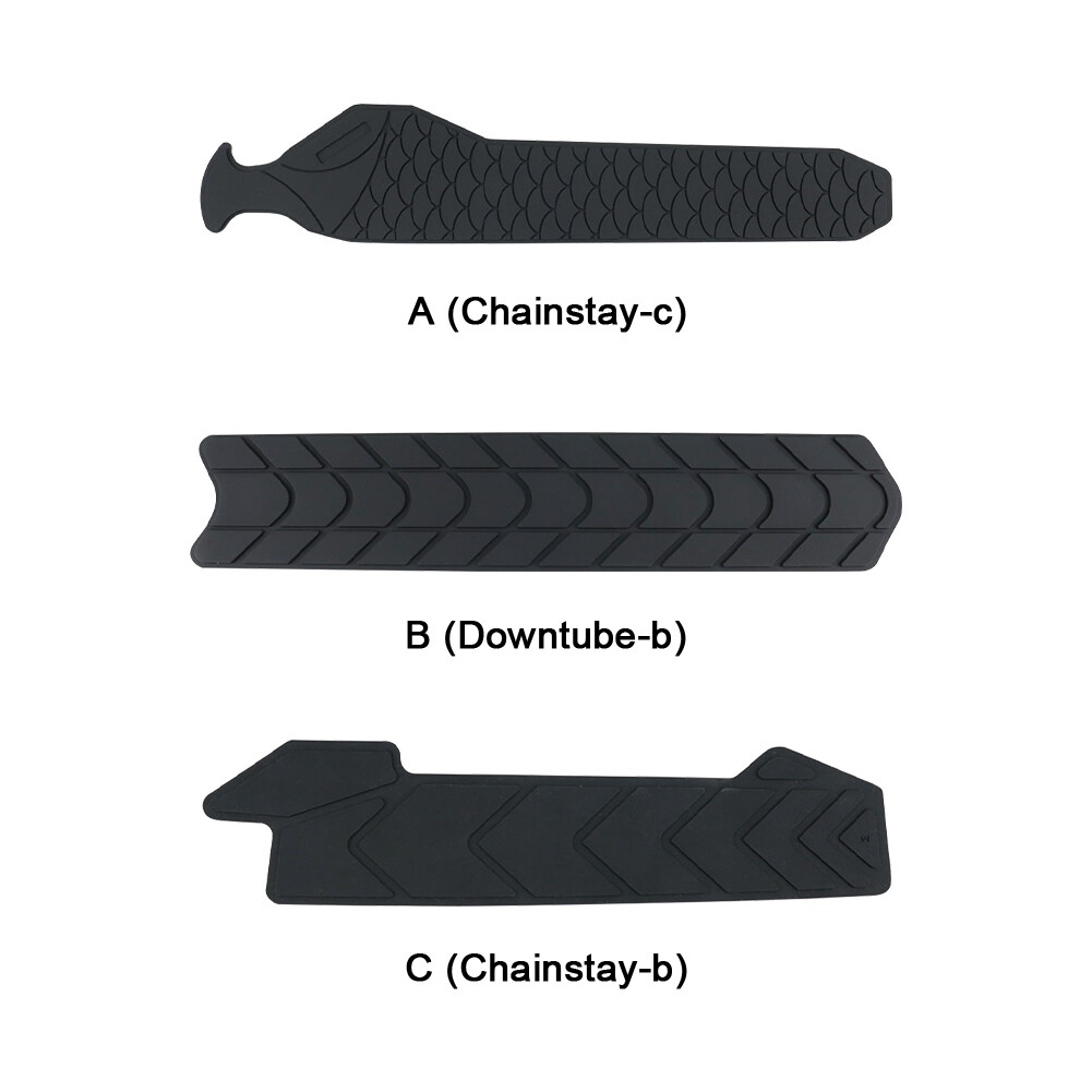 Frame Guard Bike Chainstay Protector Care Soft Silicone Stickers ...