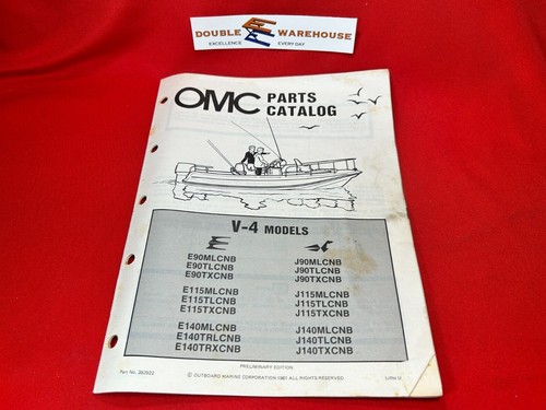 1981 OMC Parts Catalog V-4 Models 392922 Preliminary Ed | eBay