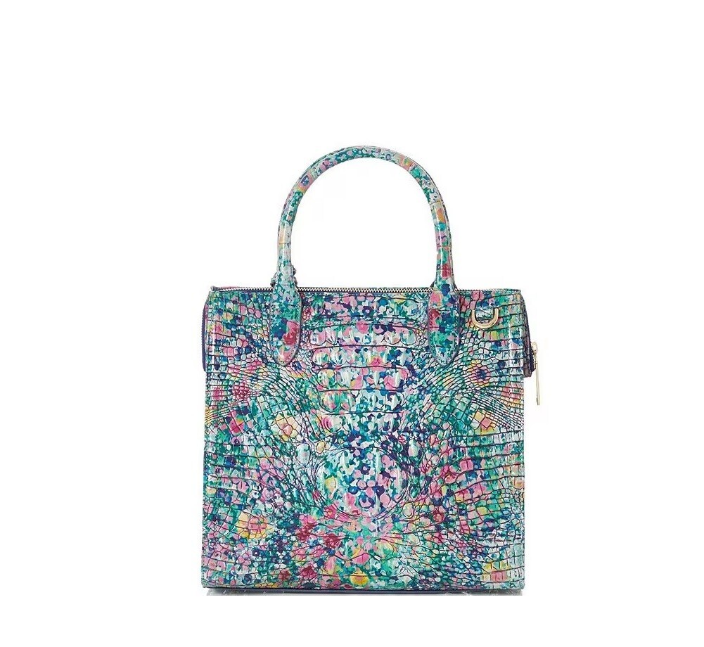 BRAHMIN Women's Melbourne Spring Ditsy Collection Caroline Satchel Bag ...