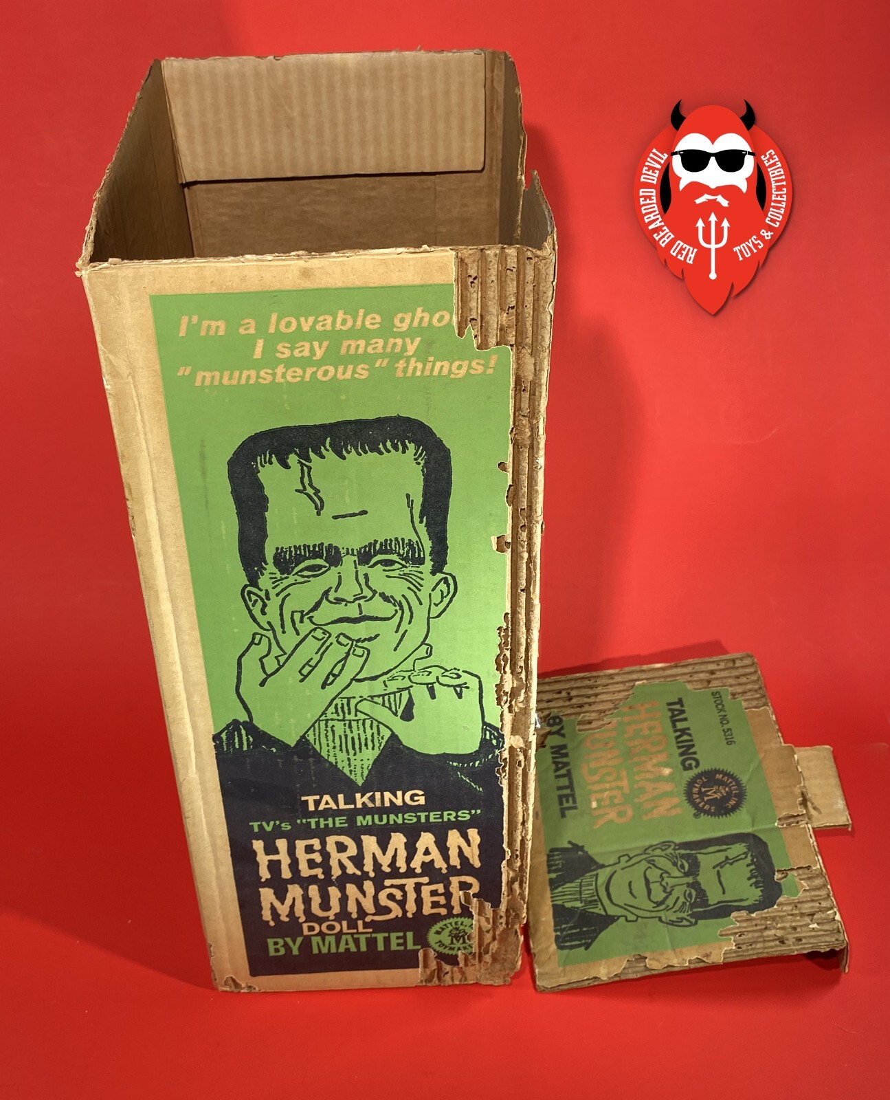 Rare 1964 The Munsters Herman Munster Mattel TALKING Doll W/ORIGINAL ...