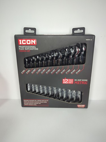 Icon WRFM-12 Metric Flex Head Wrenches 12 Piece Set New | eBay