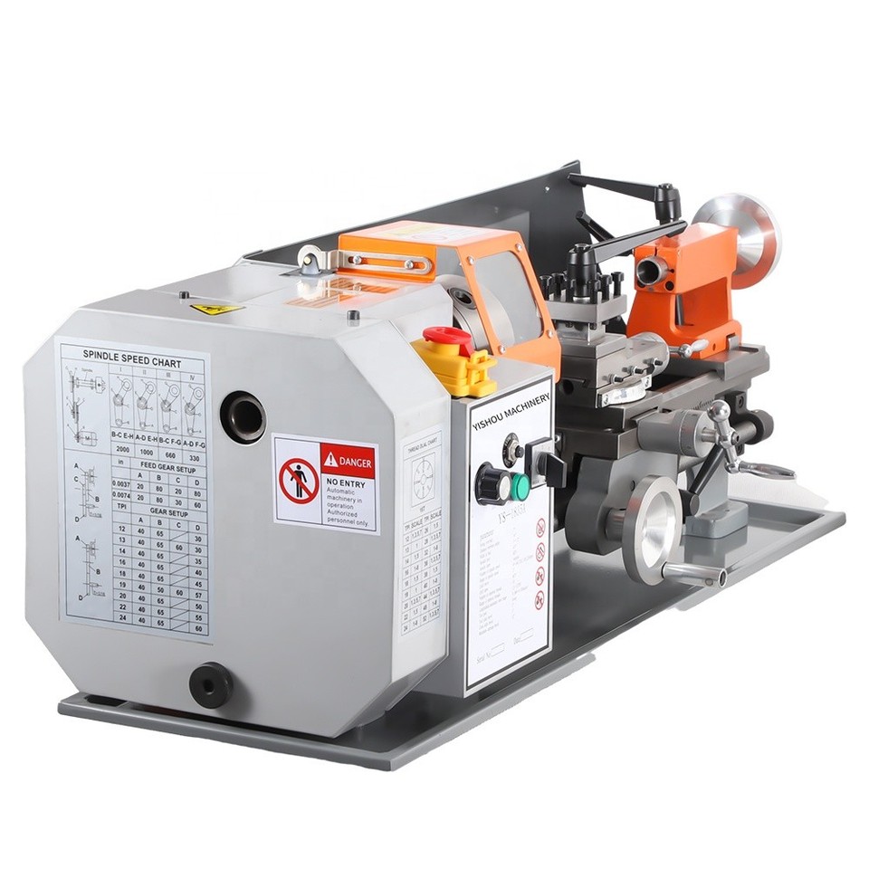 Metal Lathe Machine Precision Bench Power Metal Lathe Automatic Feed | eBay
