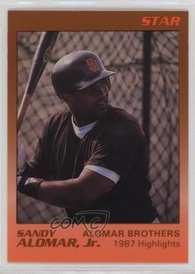 1989 Star Alomar Brothers Sandy Alomar Jr #4 Rookie RC | eBay