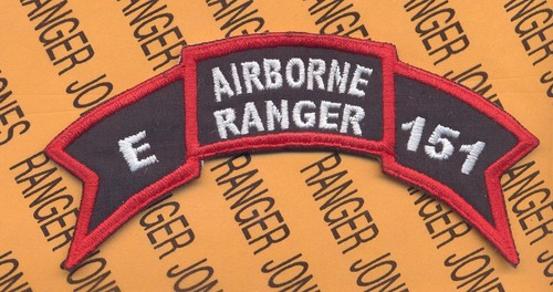Co E 151st Infantry Airborne Ranger LRRP Indiana ARNG scroll patch c/e ...