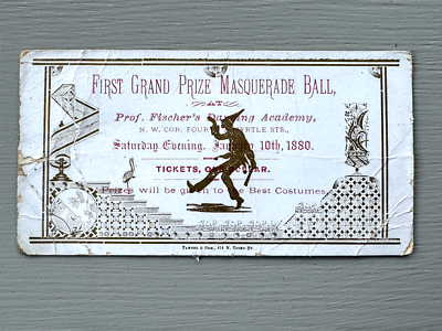 Vintage Ball Invitation Vintage Green Silk Masquerade Ball Invitation