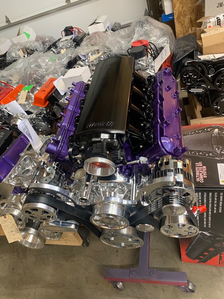 6.2 LS CHEVY 6.2L 510-625hp COMPLETE CRATE ENGINE PRO-BUILT LQ LS2 LS6 ...