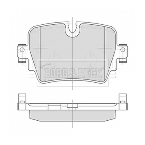 Brake Pads Set Rear For Jaguar F-Type Convertible Borg & Beck C2D40929 ...