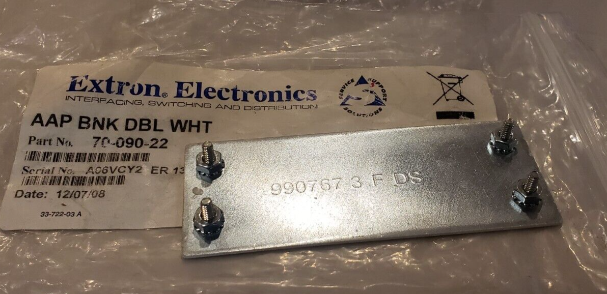 Extron AAP BNK DBL WHT 70-090-22 | eBay