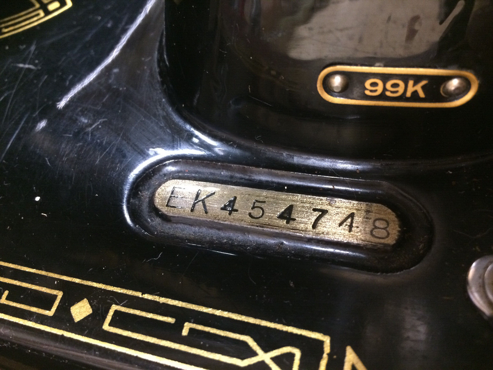 Vintage Singer Sewing Machine - 1955 K99 - Nearly Mint Condition | eBay