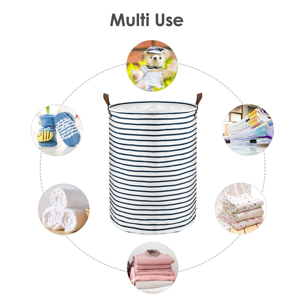 Large Laundry Basket with Storage Organiser Nursery Laundry Clothes ...