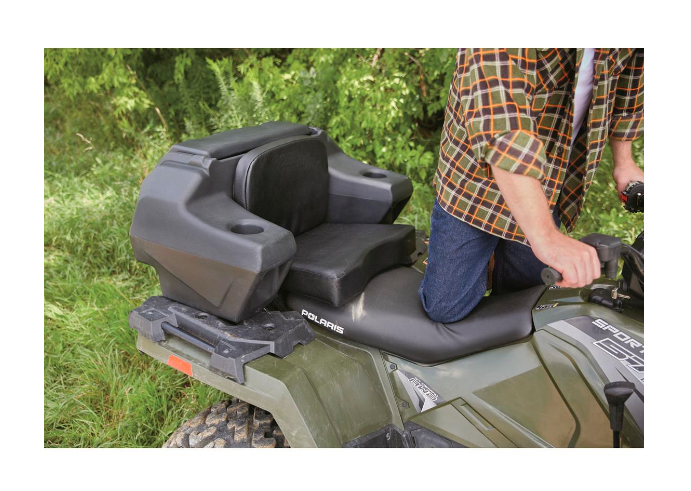 ATV Seat Backrest Storage 4 Wheeler Locking Padded Waterproof Rear ...