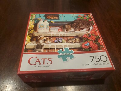 Steve Read Cats Buffalo Doorstep Raiders 750 PC Puzzle Buffal Games ...