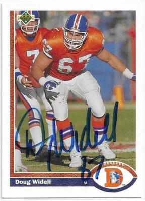 DOUG WIDELL Autographed Signed 1991 Upper Deck Football card #479 ...