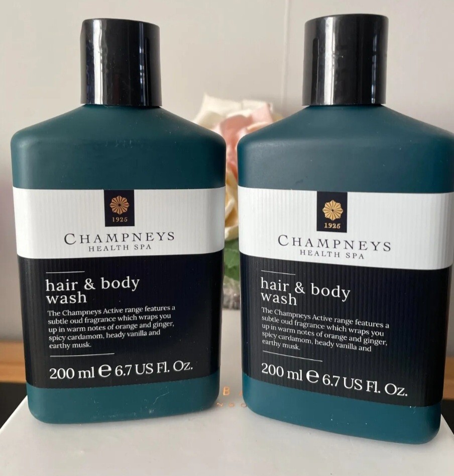 2 x Champneys Health Spa ~ Mens Hair And Body Wash ~ 200ml New | eBay UK