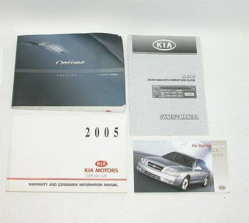 2005 KIA Optima Factory Original Glovebox Owners Manual Book Portfolio ...