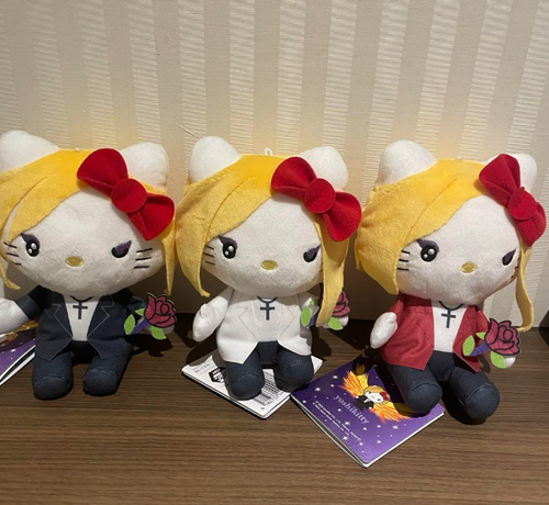 Yoshikitty Kitty Mini Plush Doll Toy set of 3 SEGA Limited 2025 from ...