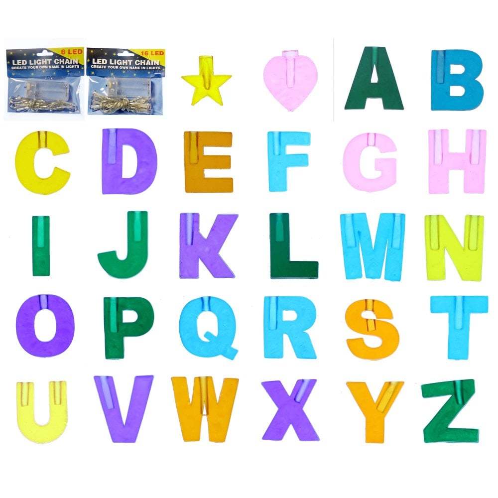 Create Your Name In Lights With LED Light Chain Letters & Symbols | eBay