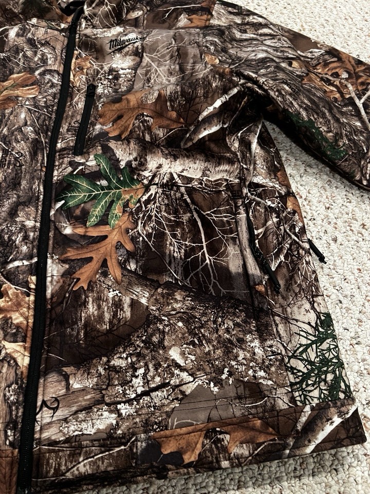 Milwaukee Heated Camo Real Tree Jacket Mens XL M12 No Battery 9 Adaptor ...