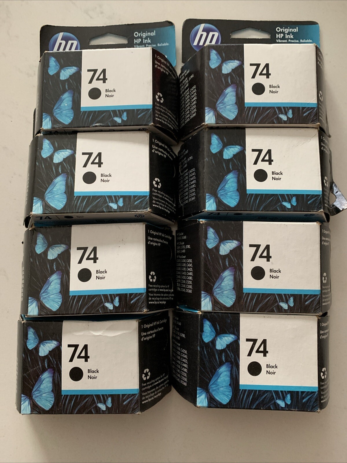 HP 74 Original (CB335WN) Black Noir Ink Cartridge | eBay