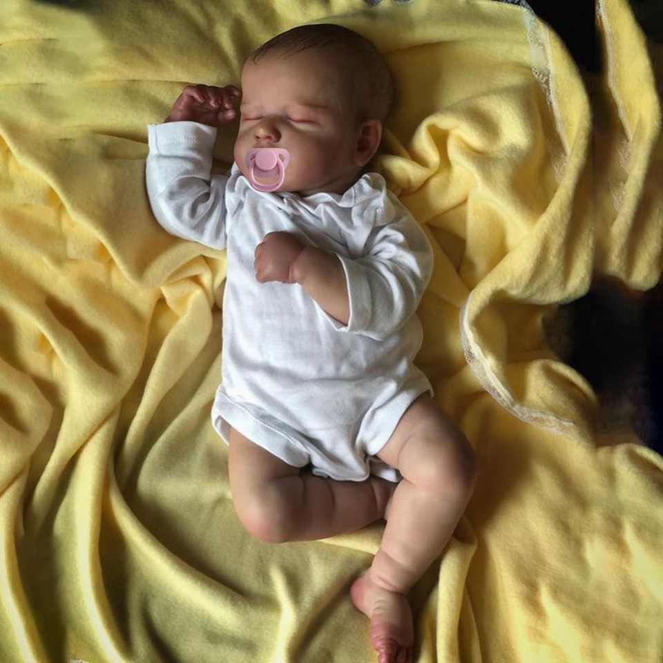 Mrb 50cm Realistic Finished Baby Reborn Silicone Vinyl Cloth Body Doll ...