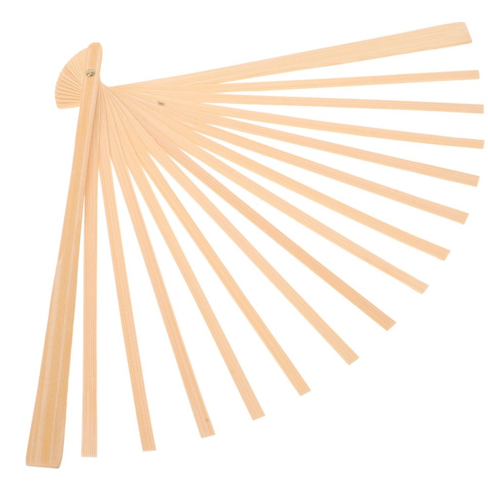 Japanese Style DIY Bamboo Fan Frame Folding Fan Making Material ...