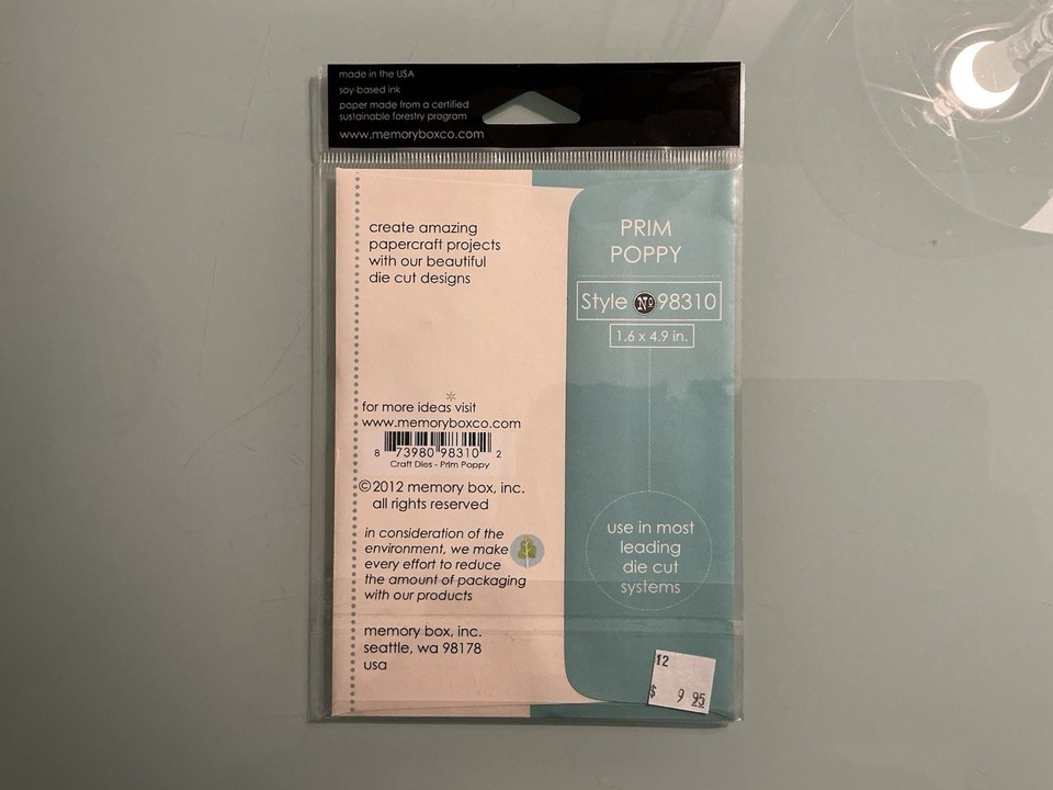 Memory Box “Prim Poppy” Steel Cutting Die (New) | eBay