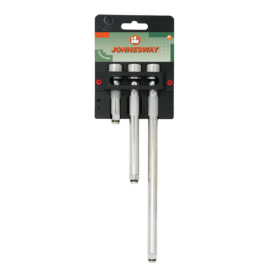JONNESWAY 3 Piece Magnetic Extention Bar Set 3" 6" 10" 3/8" Drive High ...