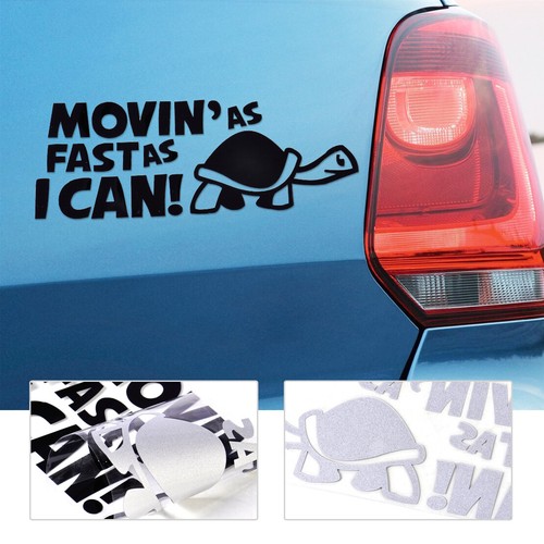 Moving As Fast As I Can Turtle Slow Funny Car Window Bumper Decal ...