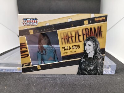 2015 Panini Americana Freeze Frame Insert No. 21 Paula Adbul Musician ...