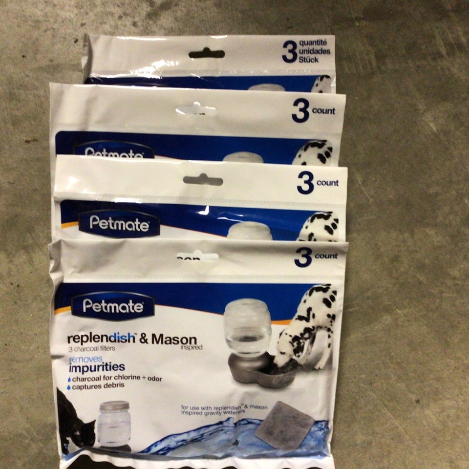 4-PETMATE REPLENDISH & MASON FILTERS | eBay
