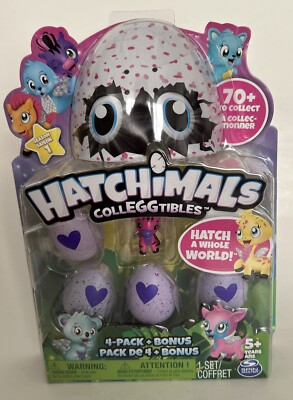 Hatchimals Season 1 Pink Flying Zebra 4 Pack + Bonus Set | eBay