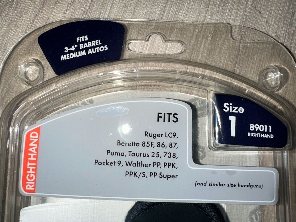 Uncle Mike's Sz 1 (89011) RH Inside the Pant Holster 3-4" barrel medium ...