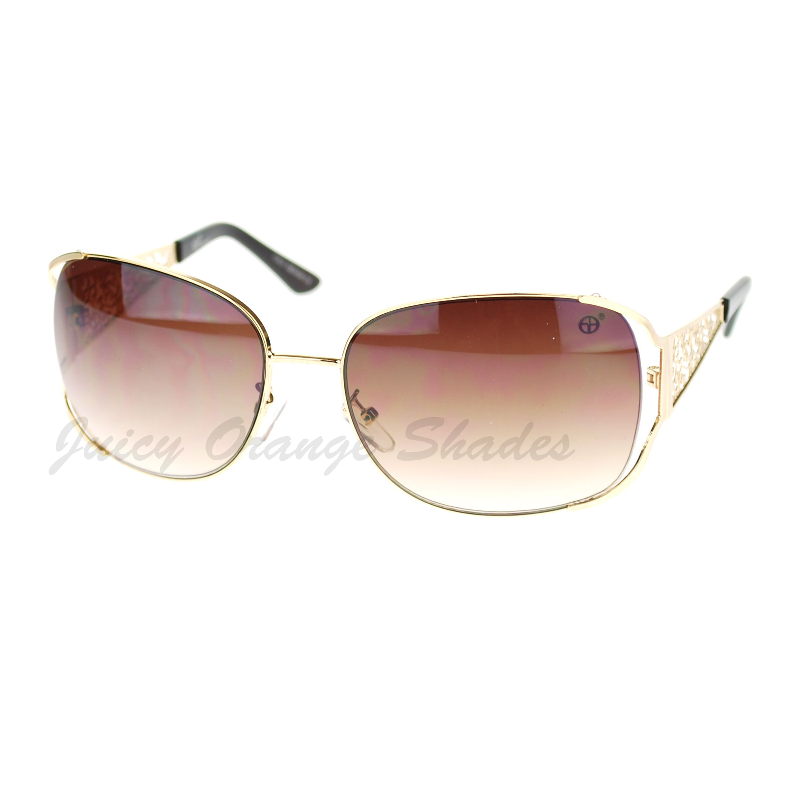 Vintage Fashion Womens Sunglasses Rectangular Open Side Frame | eBay